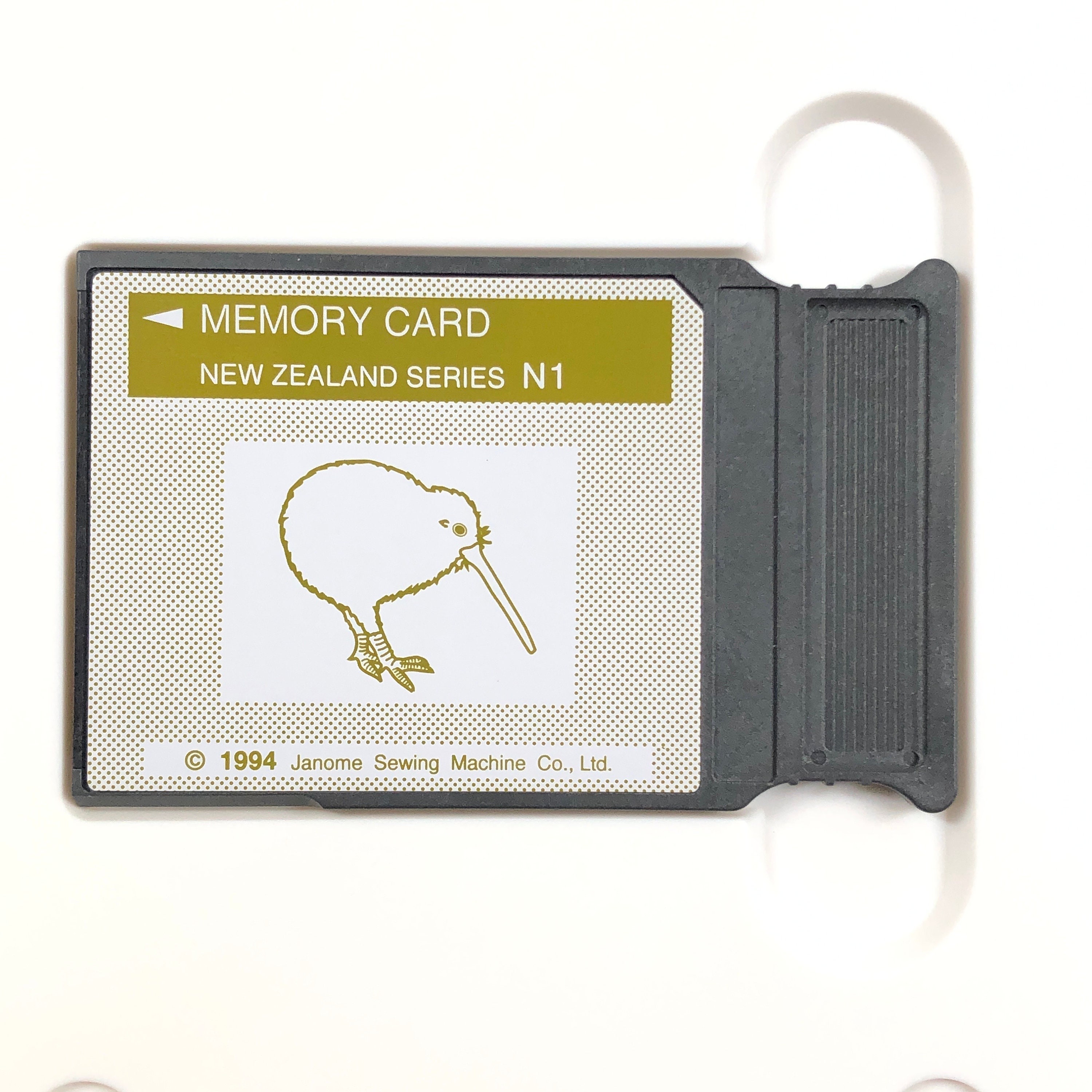 New Zealand Embroidery Designs Card #N1 for Janome Elna Kenmore ...
