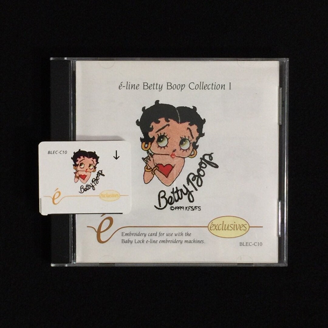 E-line Betty Boop Embroidery Designs Card for Brother Bernina Deco ...