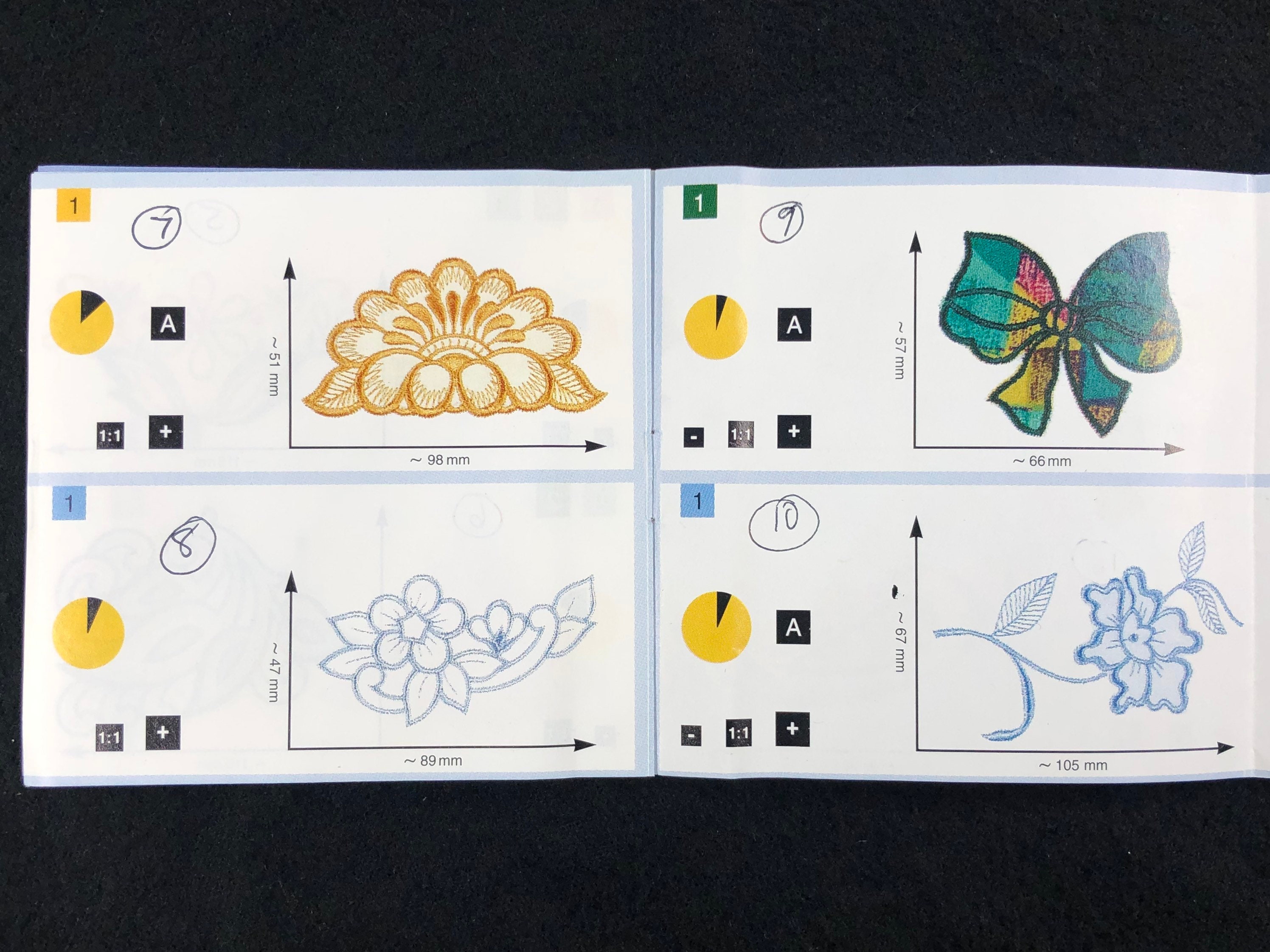 Richelieu Embroidery Designs Card 7 for Pfaff Creative 7570 7560 ...