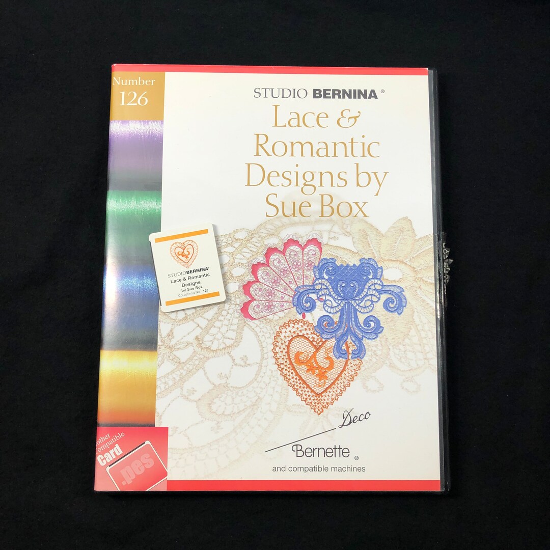 Oesd Lace and Romantic Embroidery Designs Card #126 for Brother Bernina ...