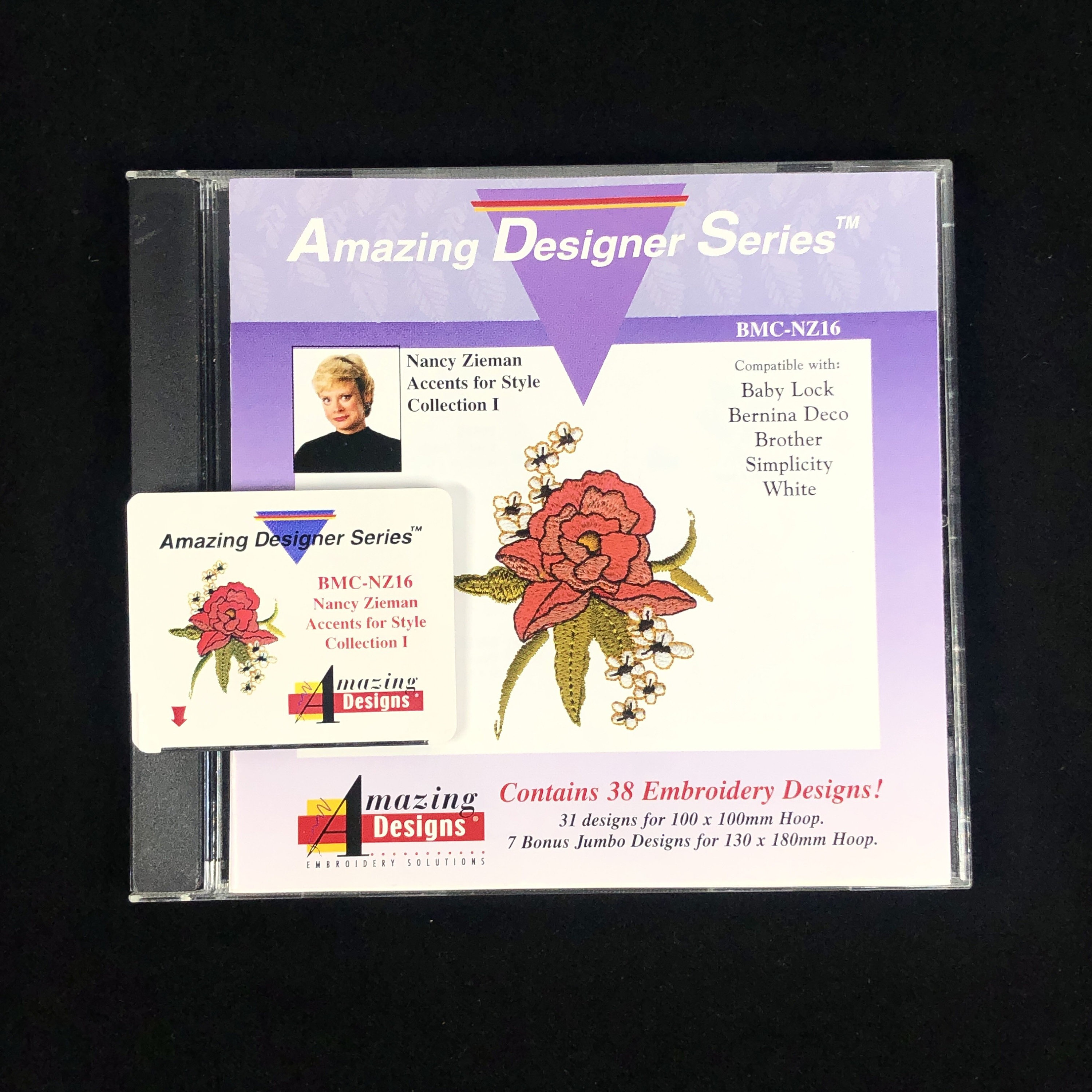 Accents for Style Embroidery Designs Card for Brother Bernina Deco ...