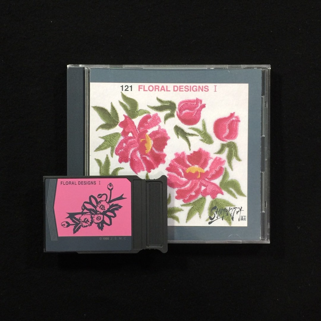 Floral I Embroidery Designs Card #121 for Janome Elna Kenmore ...