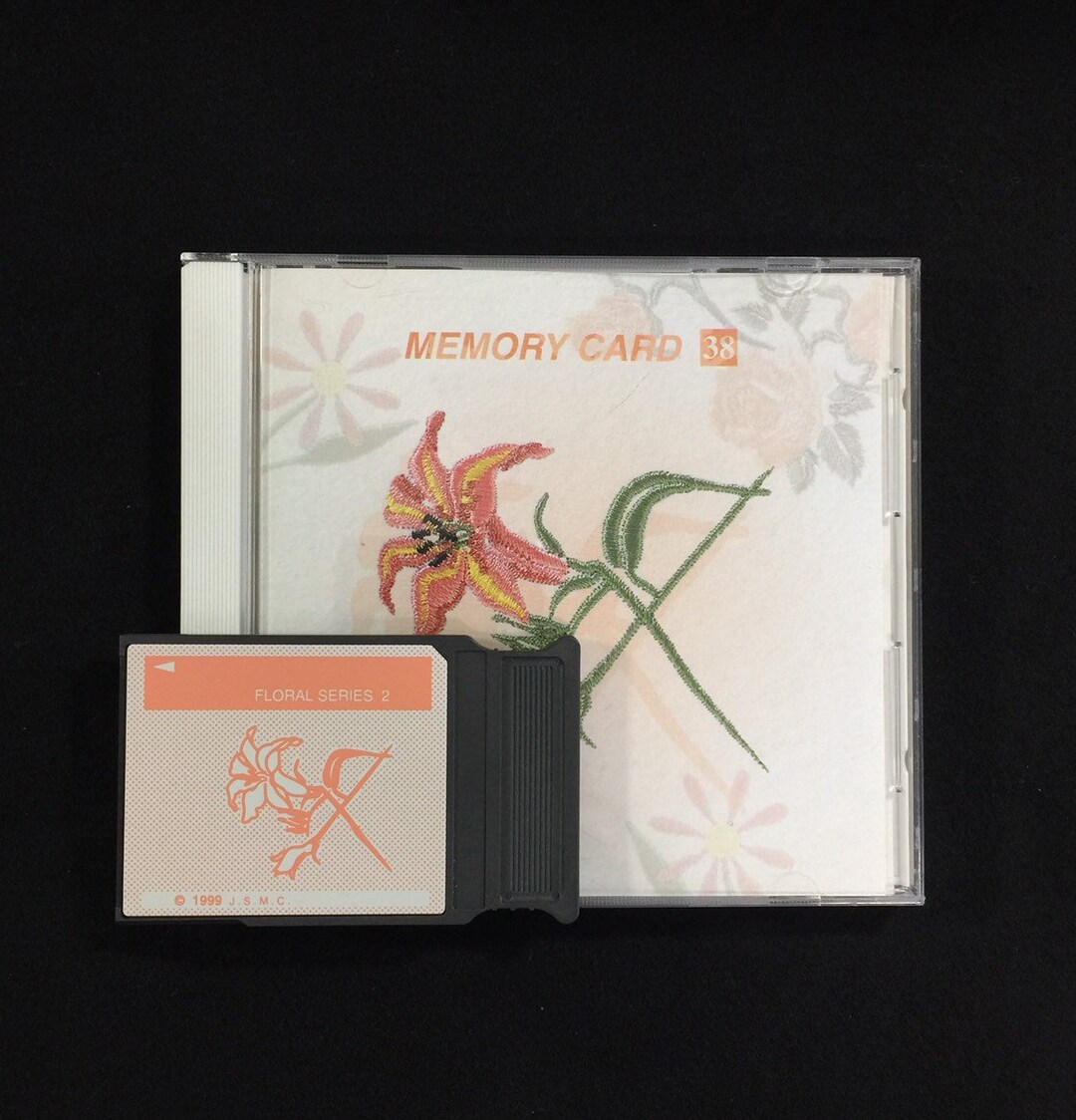 Floral Series Embroidery Designs Card #38 for Janome 8000 9000 Elna ...
