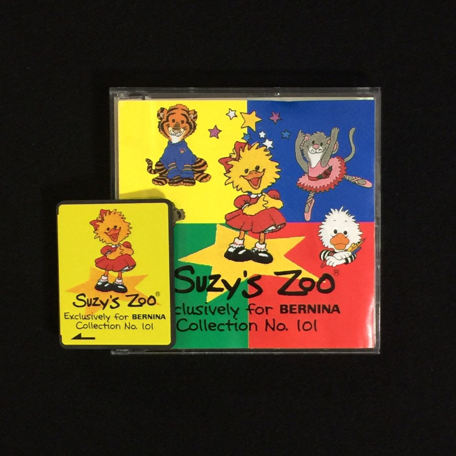 Suzy's Zoo Embroidery Designs Card #101 for Brother Bernina Deco White ...