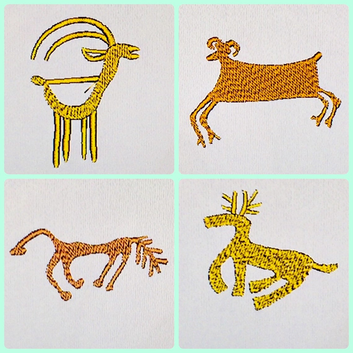 Cave Drawings Embroidery Designs Disk for Husqvarna Viking - Etsy