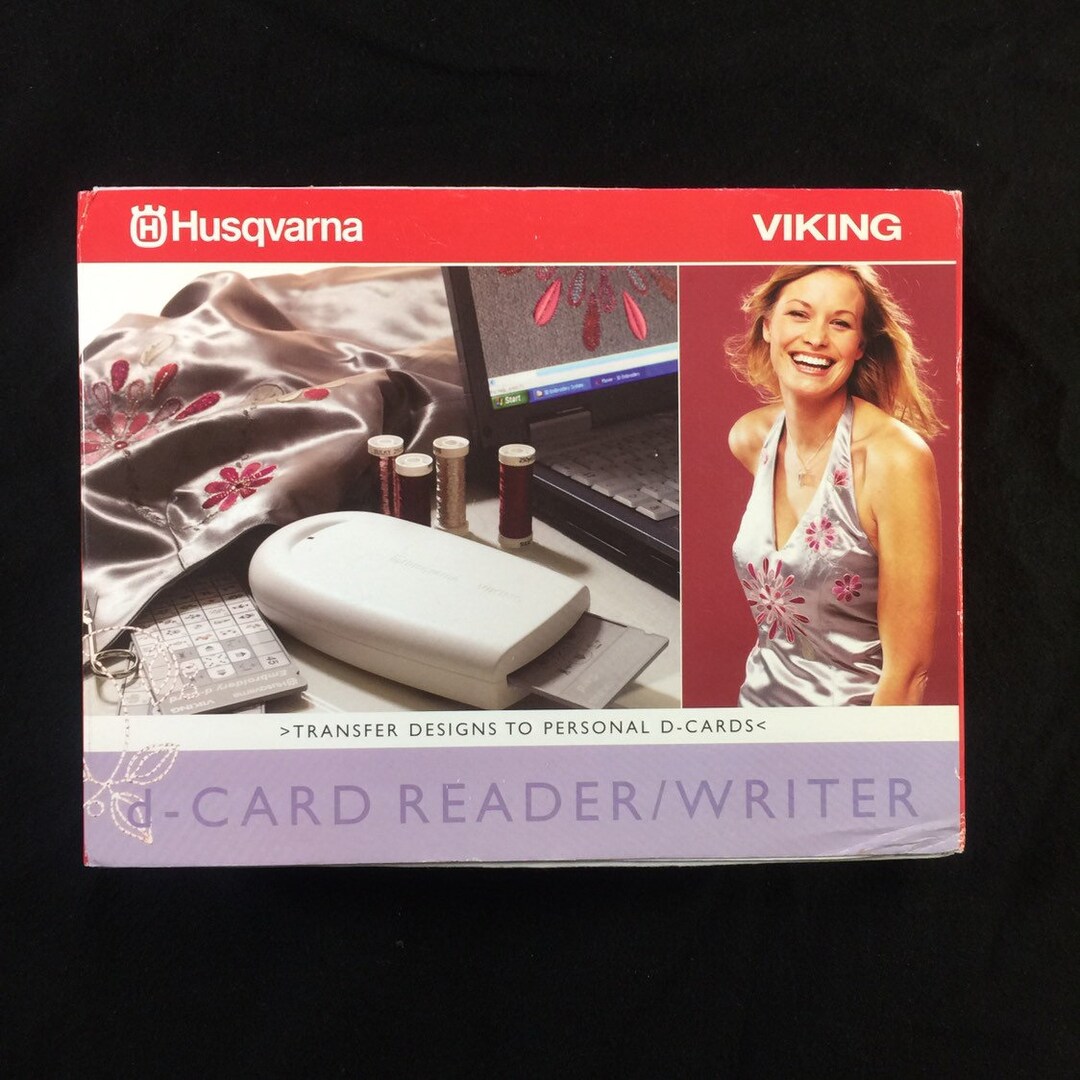 Husqvarna Viking USB Embroidery Designs D-card Reader/writer and Card ...