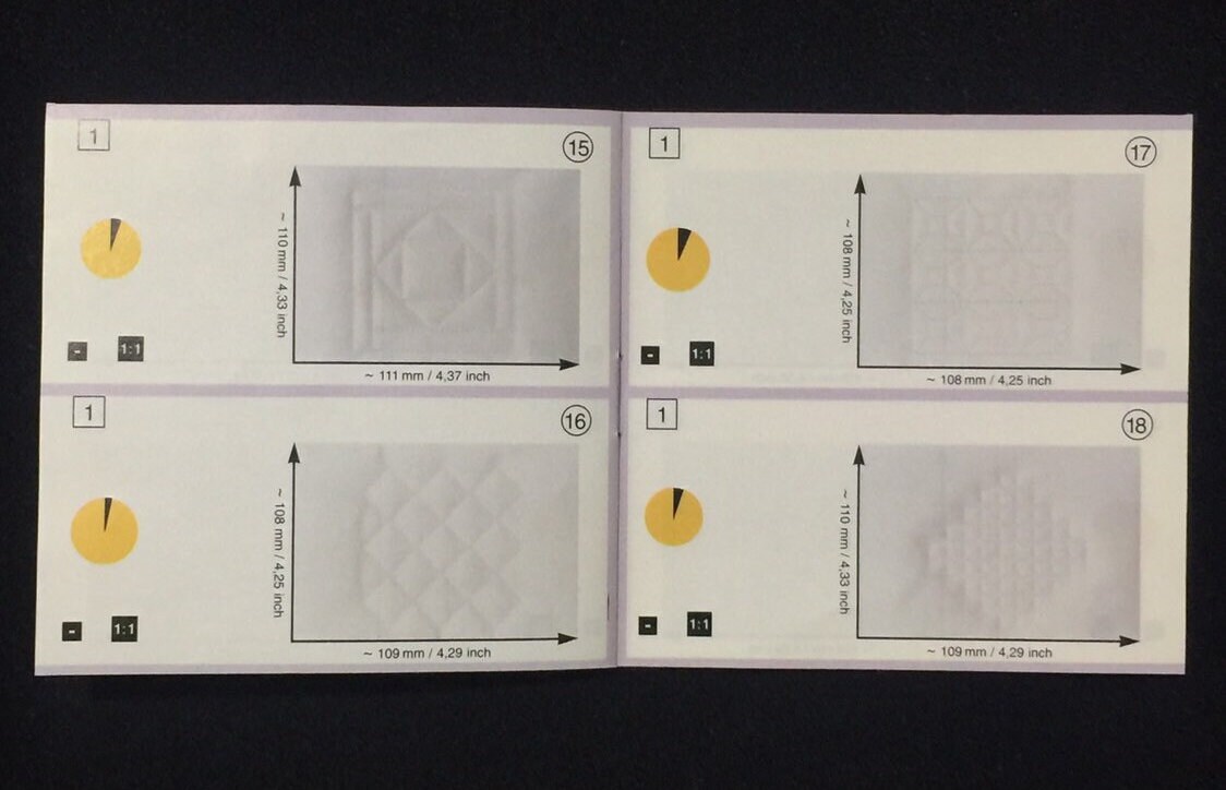 Pfaff Creative Quilt Embroidery Designs Card 50 for Pfaff 7570 2140 ...