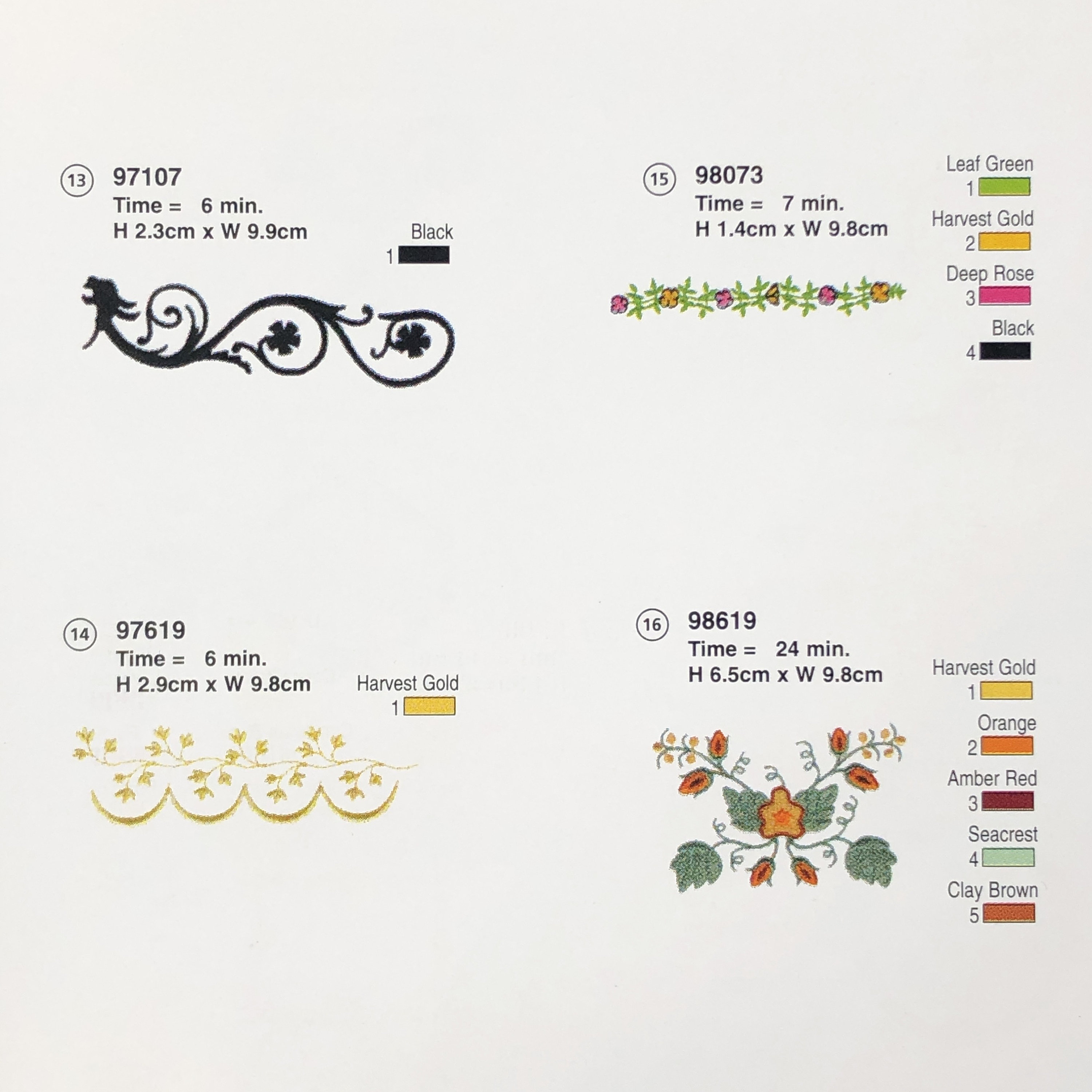 Borders and Embellishments Embroidery Card for Brother Bernina - Etsy