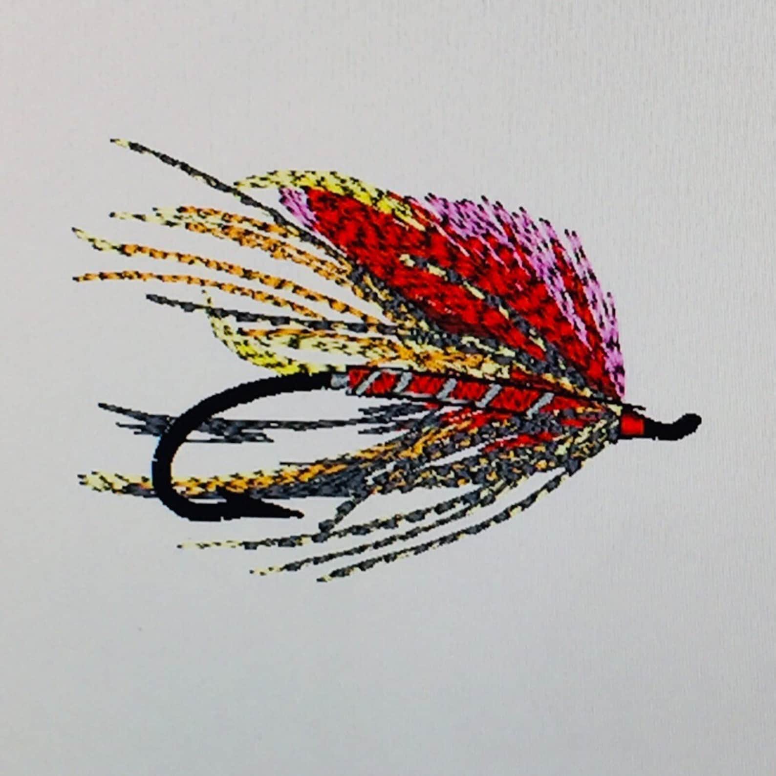 Fly Fishing and Lures 2 Embroidery Designs Floppy Disk for | Etsy