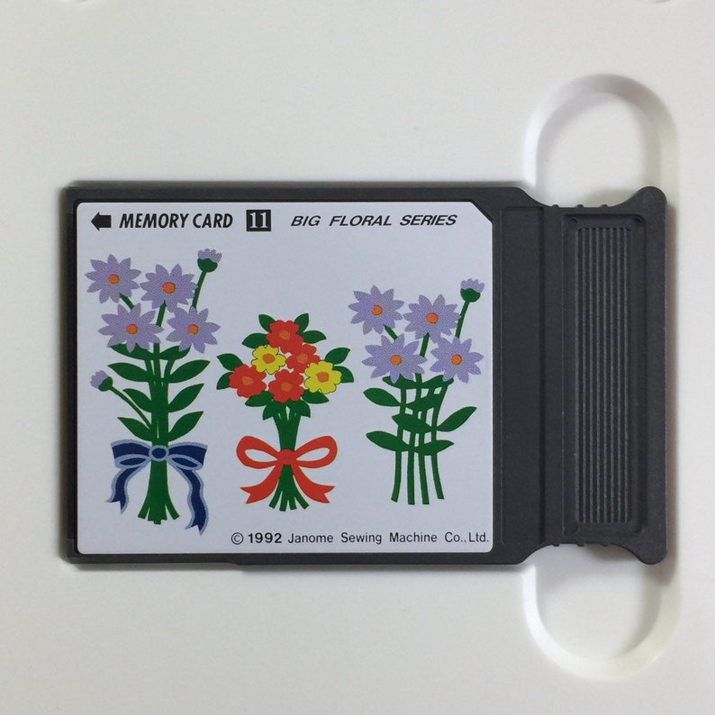 Big Floral Series Embroidery Designs Card #11 for Janome 8000 9000 Elna ...