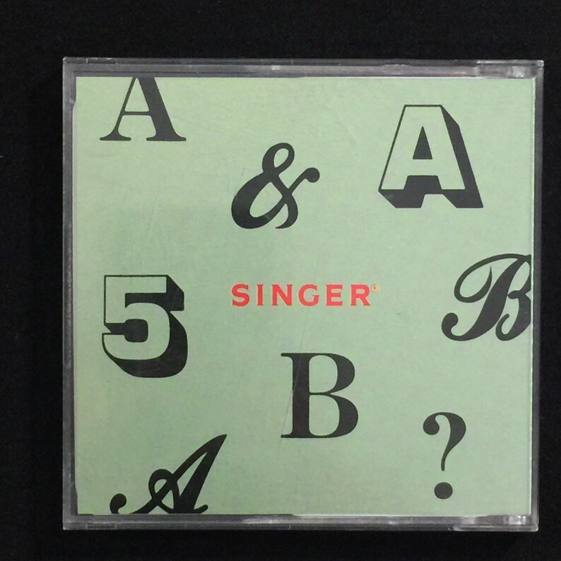 SINGER Alphabet Embroidery Designs Card 5 for Quantum XL100, XL150 and ...
