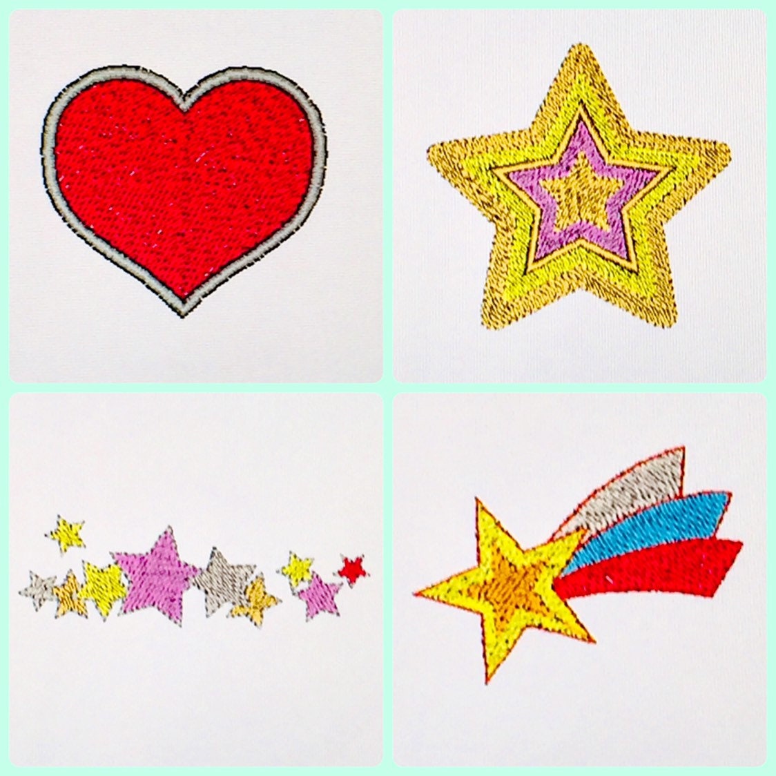 Peace and Love 2 Embroidery Designs Floppy Disk for Husqvarna Viking ...