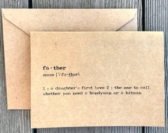 Lovely Definition Greeting Card in Typewriter Font With - Etsy