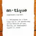 Antique Definition Print in Typewriter Font on 5x7, 8x10, 11x14 ...