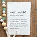 Mermaid Definition Print in Typewriter Font on 5x7, 8x10, 11x14 ...