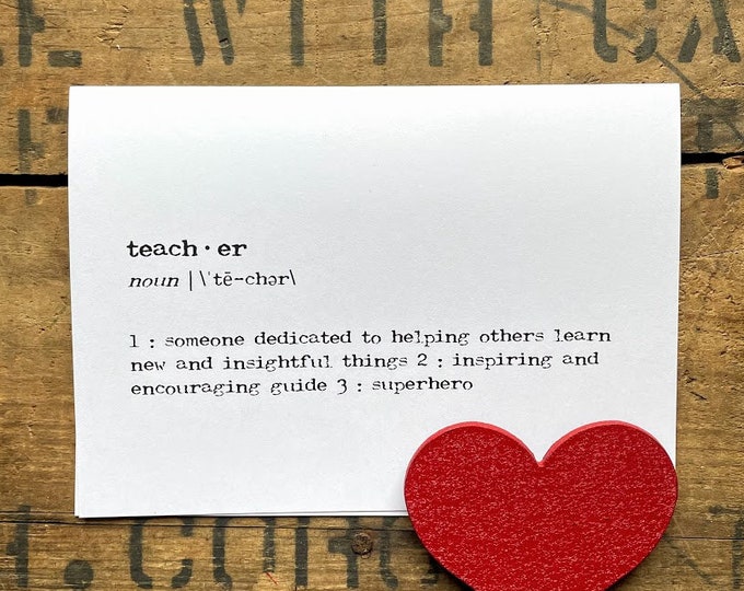 Neighbor Definition Greeting Card in Typewriter Font With - Etsy