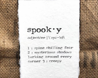 Halloween Definition Print in Typewriter Font on 5x7 or 8x10 | Etsy