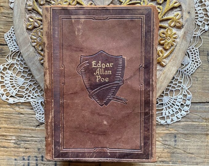 Rare 1927 the Works of Edgar Allan Poe Book in One Volume, Brown ...