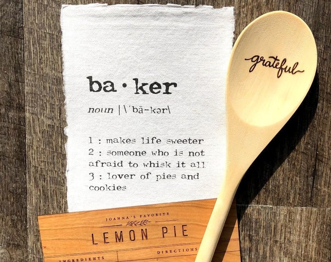 Baker Definition Print in Typewriter Font on 5x7, 8x10, 11x14 Handmade ...