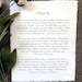 Custom Word Definition Greeting Card in Typewriter Font With Envelope ...