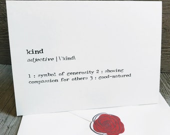 Graduate Definition Greeting Card in Typewriter Font With | Etsy