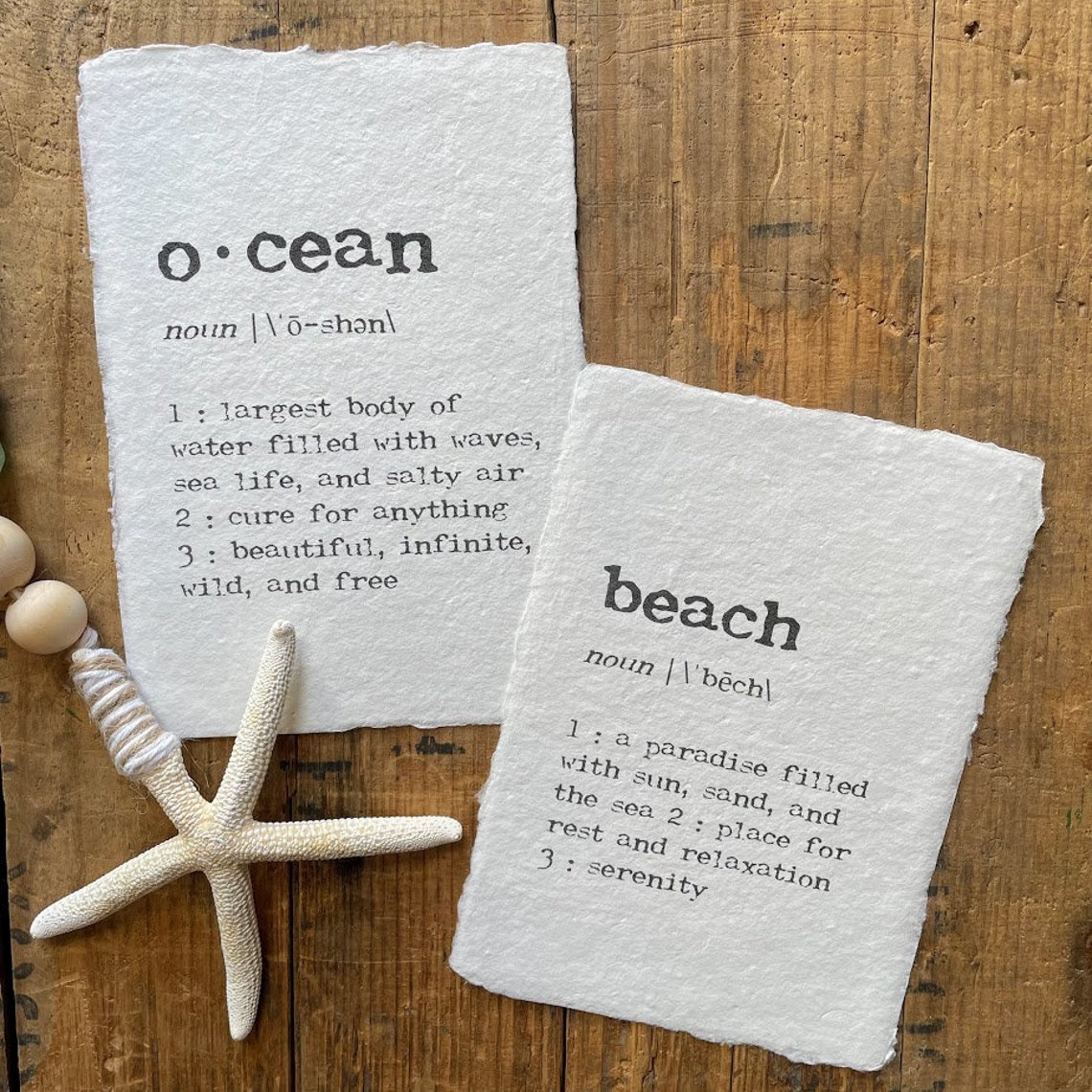 Beach Definition Print in Typewriter Font on 5x7 8x10 or - Etsy