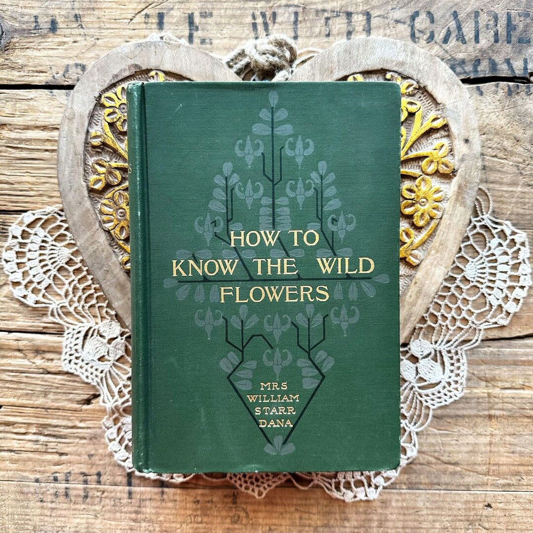 1916 How to Know the Wild Flowers Book, Green and Gold, Beautiful ...