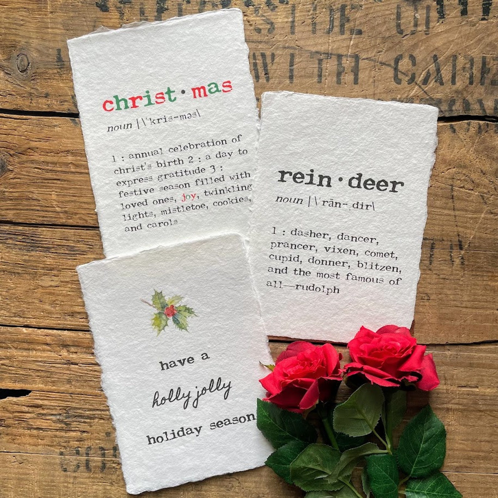 Christmas Definition Print in Typewriter Font on 5x7, 8x10, 11x14 ...