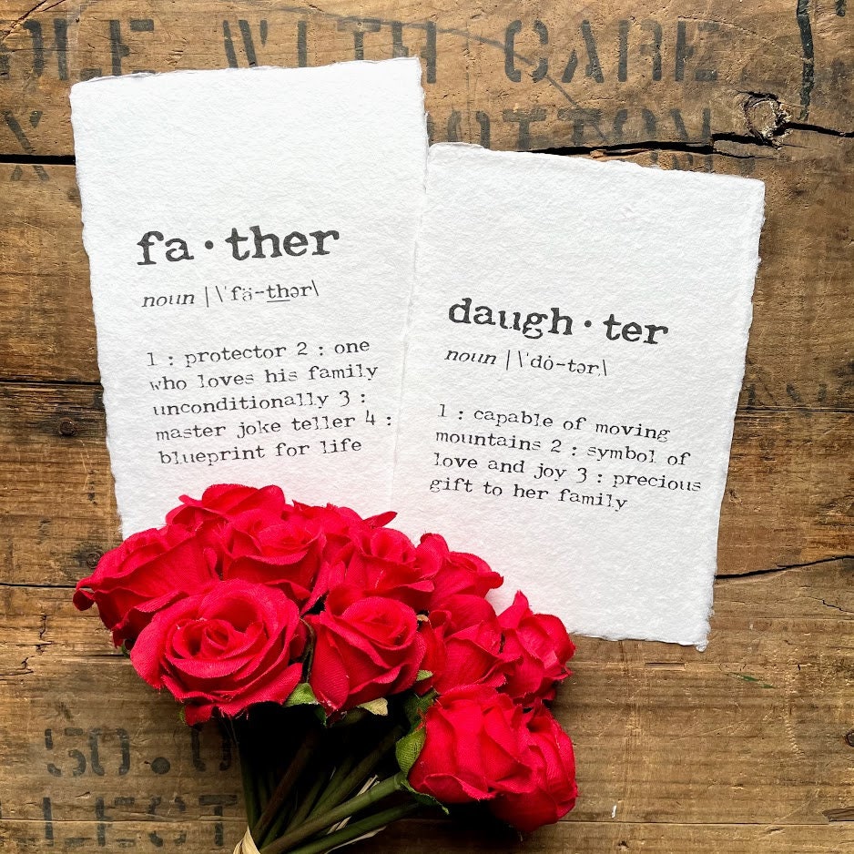 Daughter Definition Print in Typewriter Font on 5x7, 8x10, 11x14 ...