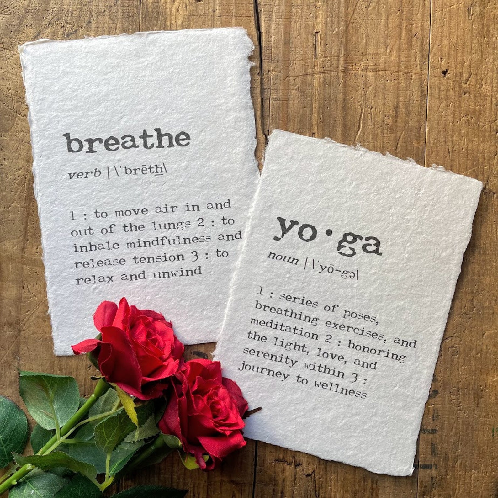Breathe Definition Print in Typewriter Font on 5x7, 8x10, 11x14 ...