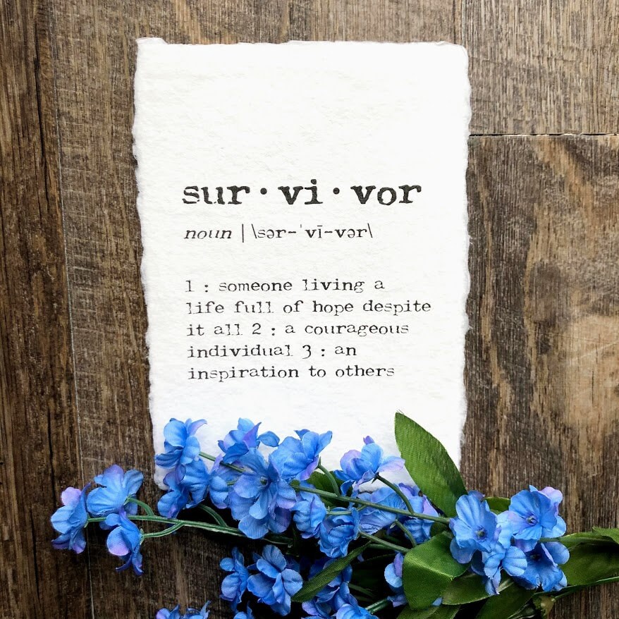 Survivor Definition Print in Typewriter Font on 5x7, 8x10, or 11x14 ...