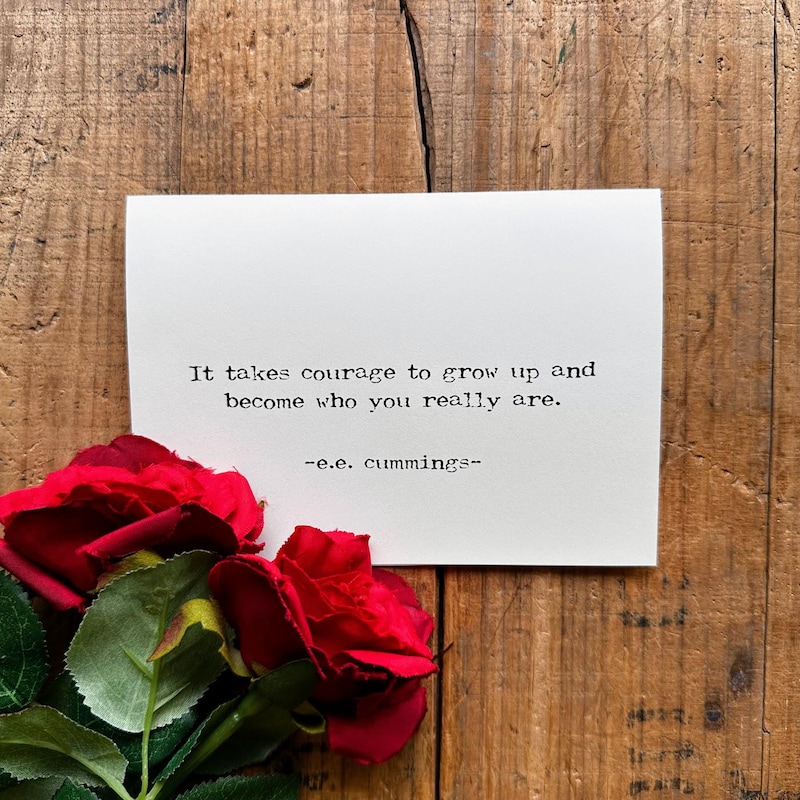 E E Cummings Quote - Etsy
