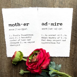 Mother Definition Print in Typewriter Font on 5x7, 8x10, 11x14 Handmade ...