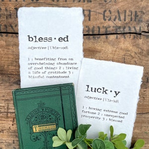 Blessed Definition Print in Typewriter Font on 5x7, 8x10, 11x14 ...