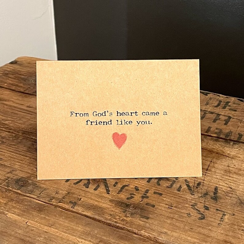 Custom Quote Greeting Card in Typewriter and Script Font With - Etsy