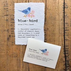 Bluebird Definition Print in Typewriter Font on 5x7, 8x10, 11x14 ...