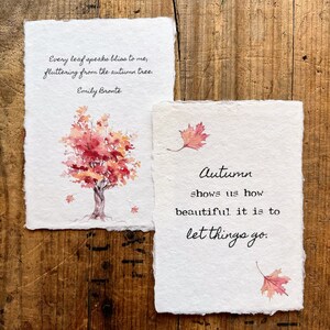 Autumn Shows Us How Beautiful It is to Let Things Go Quote on Handmade ...