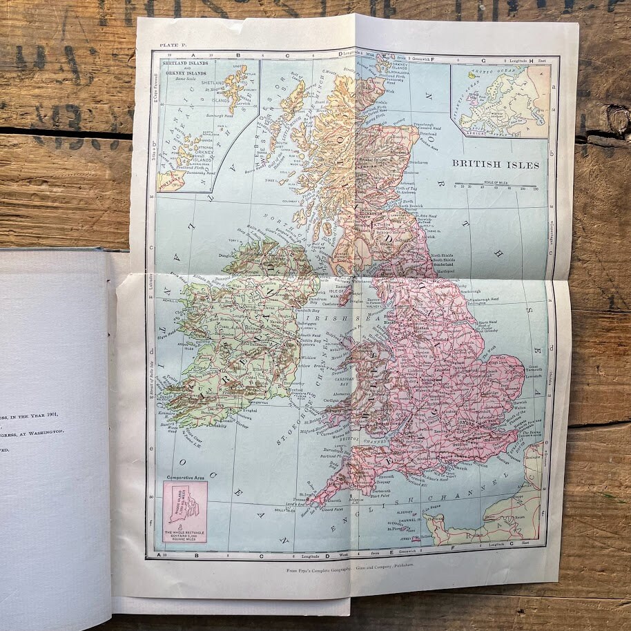 Antique 1902 Recent Glimpses in Europe Book With Map of Europe - Etsy