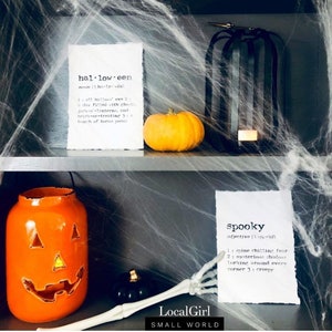 Spooky Definition Print in Typewriter Font on 5x7, 8x10, 11x14 Handmade ...