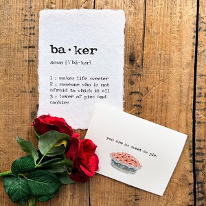 Baker Definition Print in Typewriter Font on 5x7, 8x10, 11x14 Handmade ...