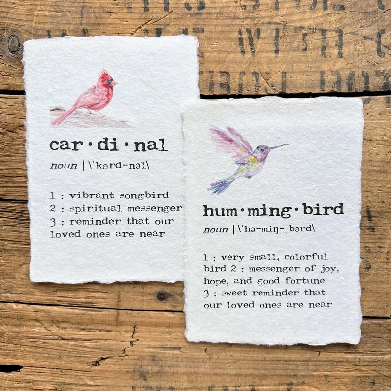 Hummingbird Definition Print in Typewriter Font on 5x7, 8x10, 11x14 ...