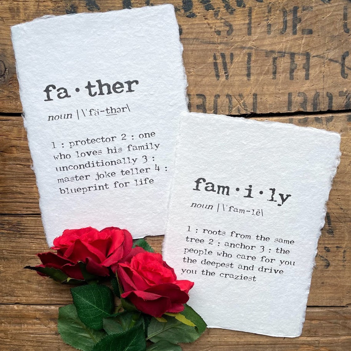 Family Definition Print in Typewriter Font on 5x7, 8x10, 11x14 Handmade ...