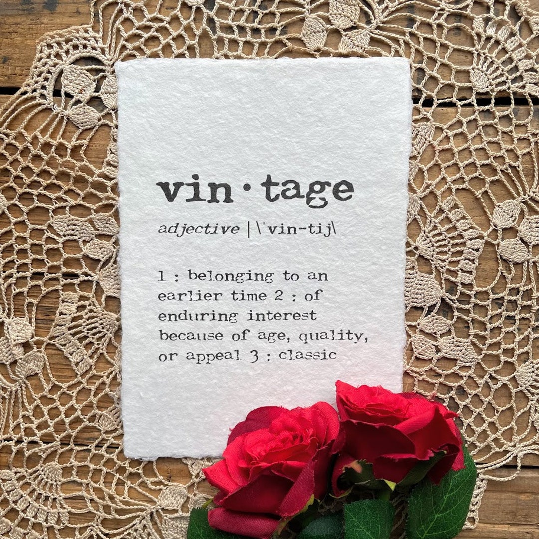 Vintage Definition Print in Typewriter Font on 5x7, 8x10, 11x14 ...