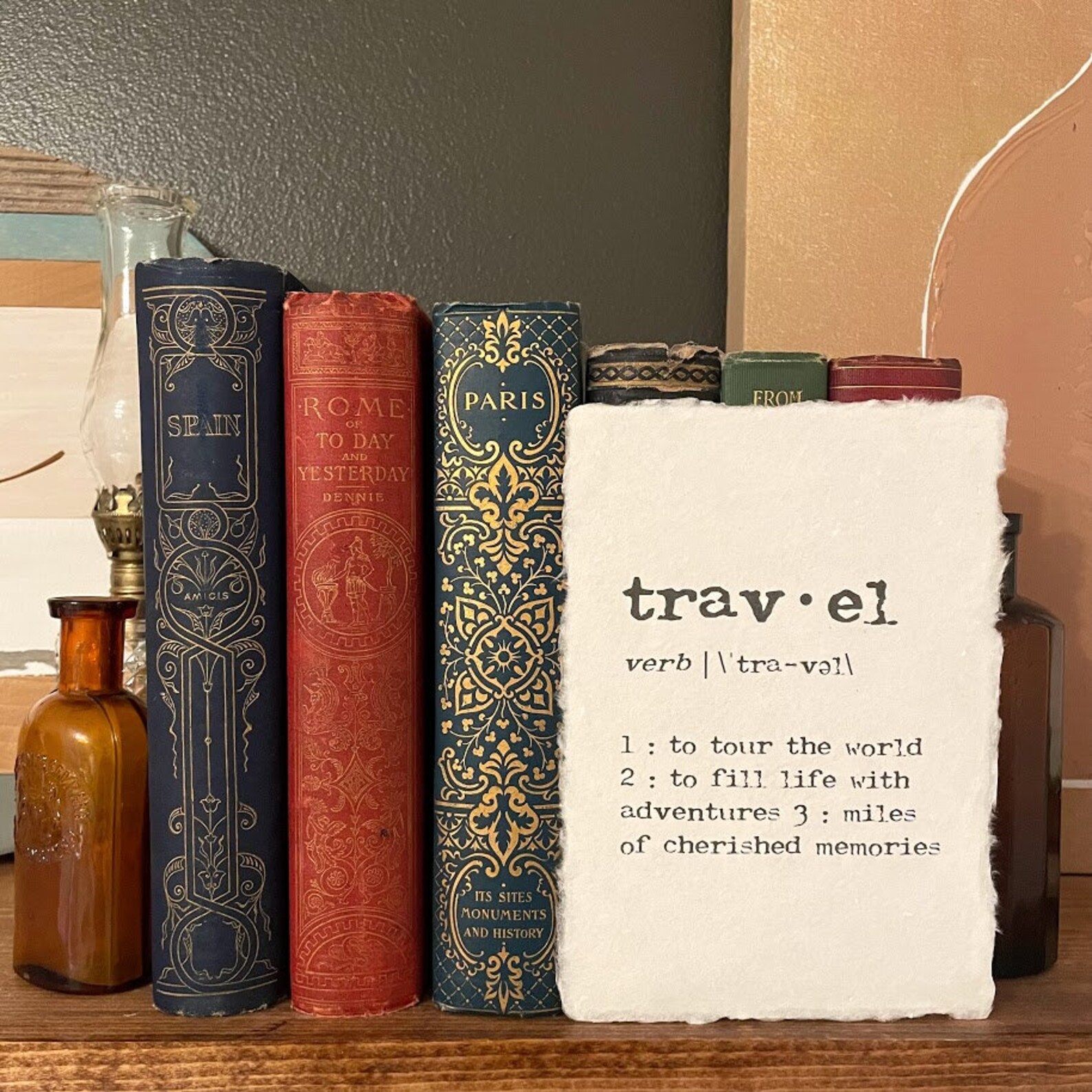 Travel Definition Print in Typewriter Font on 5x7, 8x10, 11x14 Handmade ...