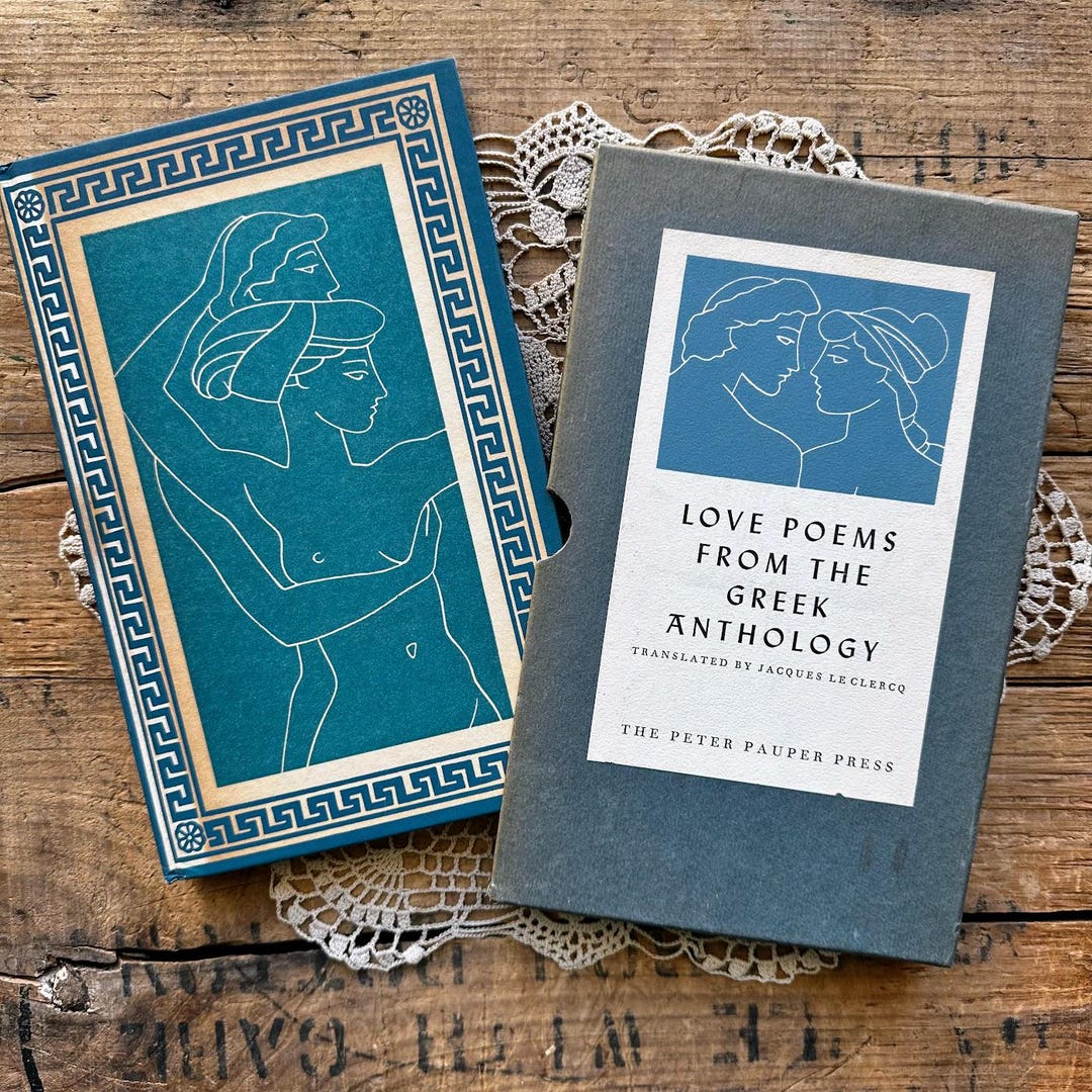 Vintage 1955 Love Poems From the Greek Anthology Book Translated to ...