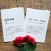 Give Definition Print in Typewriter Font on 5x7, 8x10, 11x14 Handmade ...
