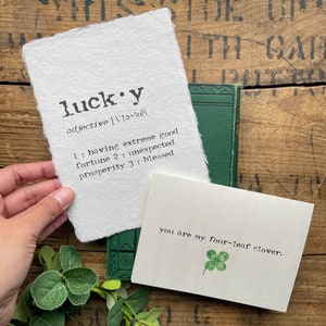 Lucky Definition Print in Typewriter Font on 5x7, 8x10, 11x14 Handmade ...