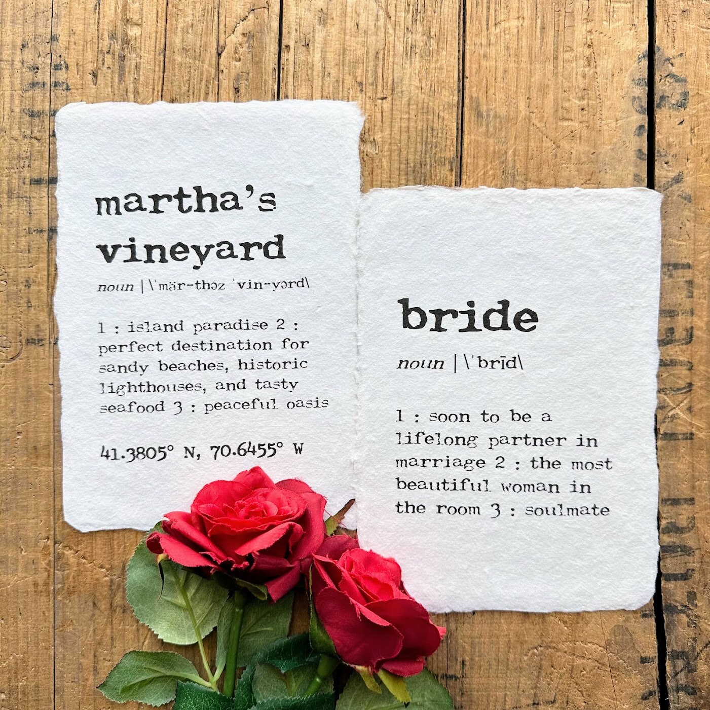 Bride Definition Print in Typewriter Font on 5x7, 8x10, 11x14 Handmade ...