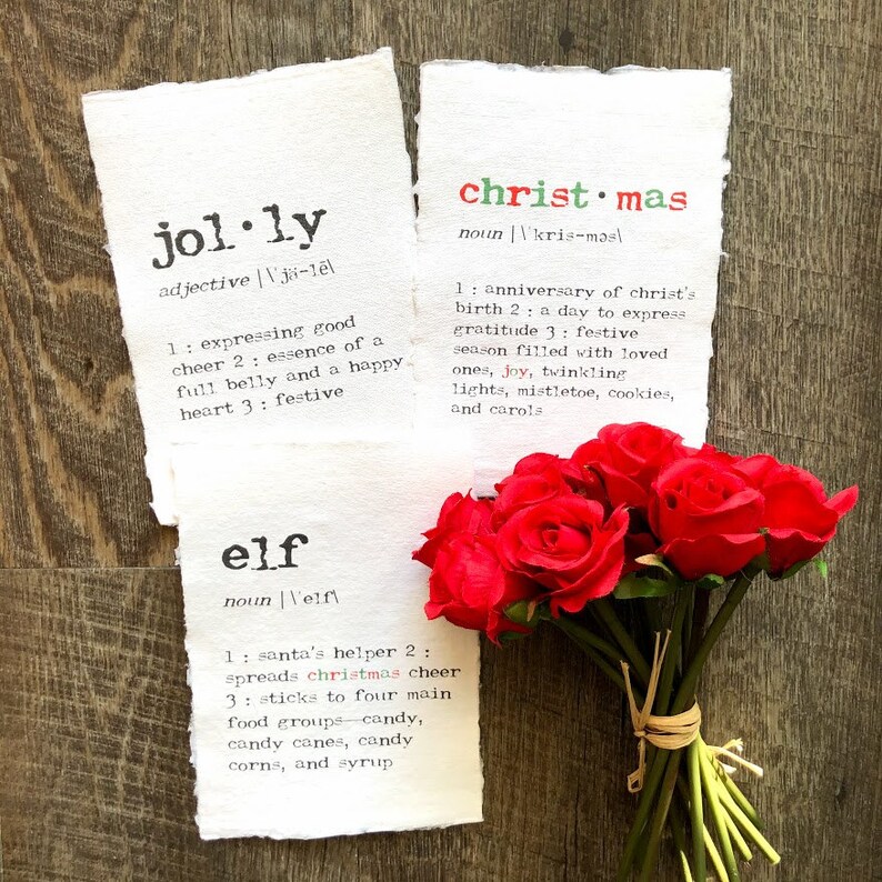 Jolly Definition Print in Typewriter Font on 5x7 or 8x10 | Etsy