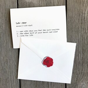 Custom Word Definition Greeting Card in Typewriter Font With Envelope ...